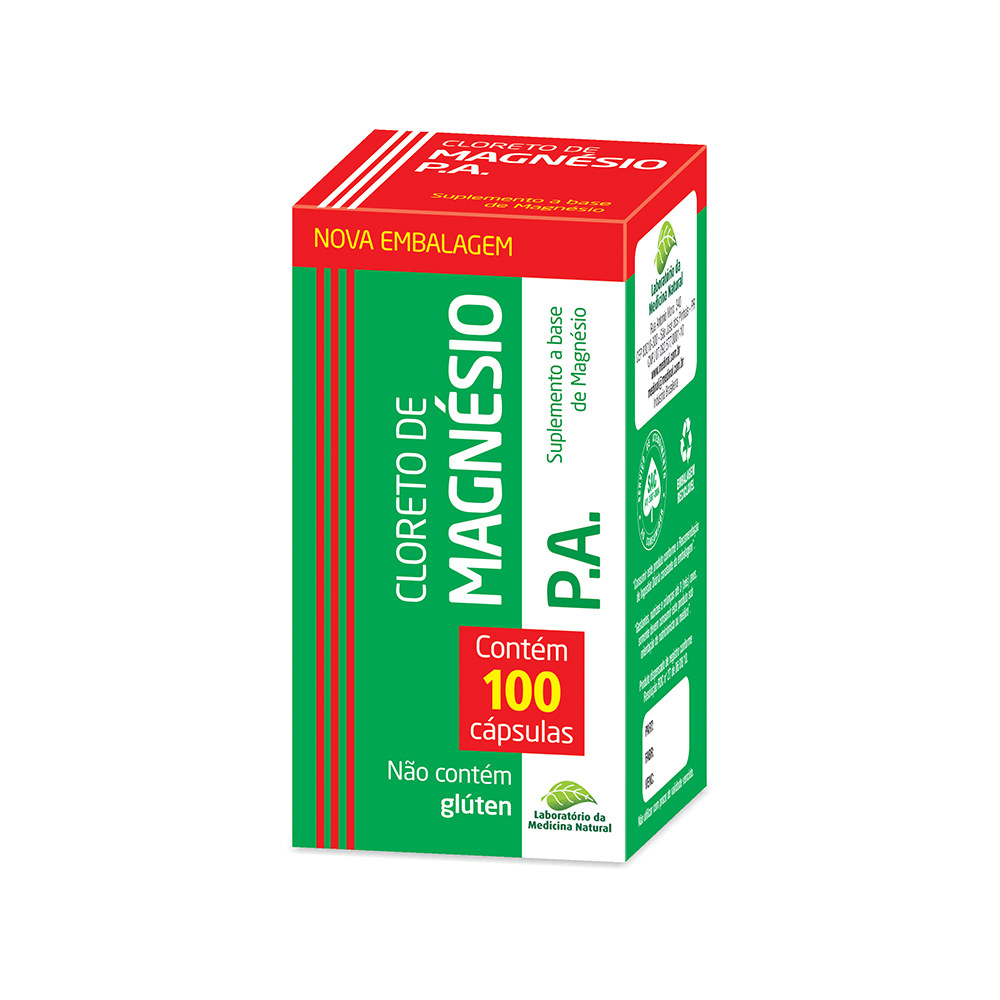 Cloreto de Magnésio PA Medinal 100 caps