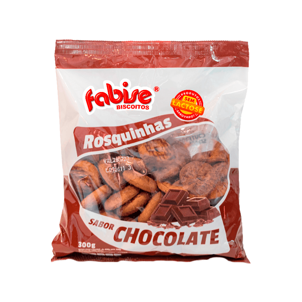 Rosquinha Sabor Chocolate sem Lactose Fabise 300g